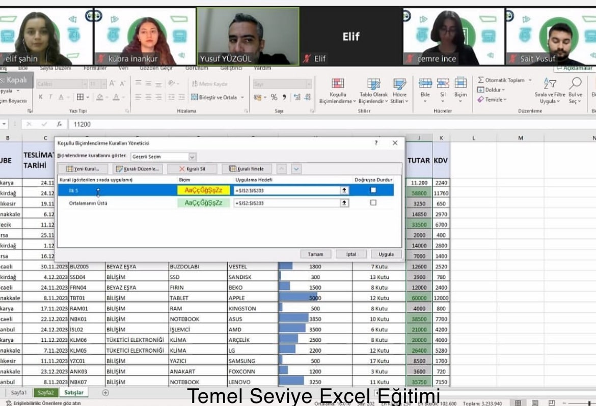 Temel Seviye Excel Eğitimi | Eczacılık Fakültesi | Marmara Üniversitesi Temel Seviye Excel Eğitimi | Eczacılık Fakültesi | Marmara Üniversitesi